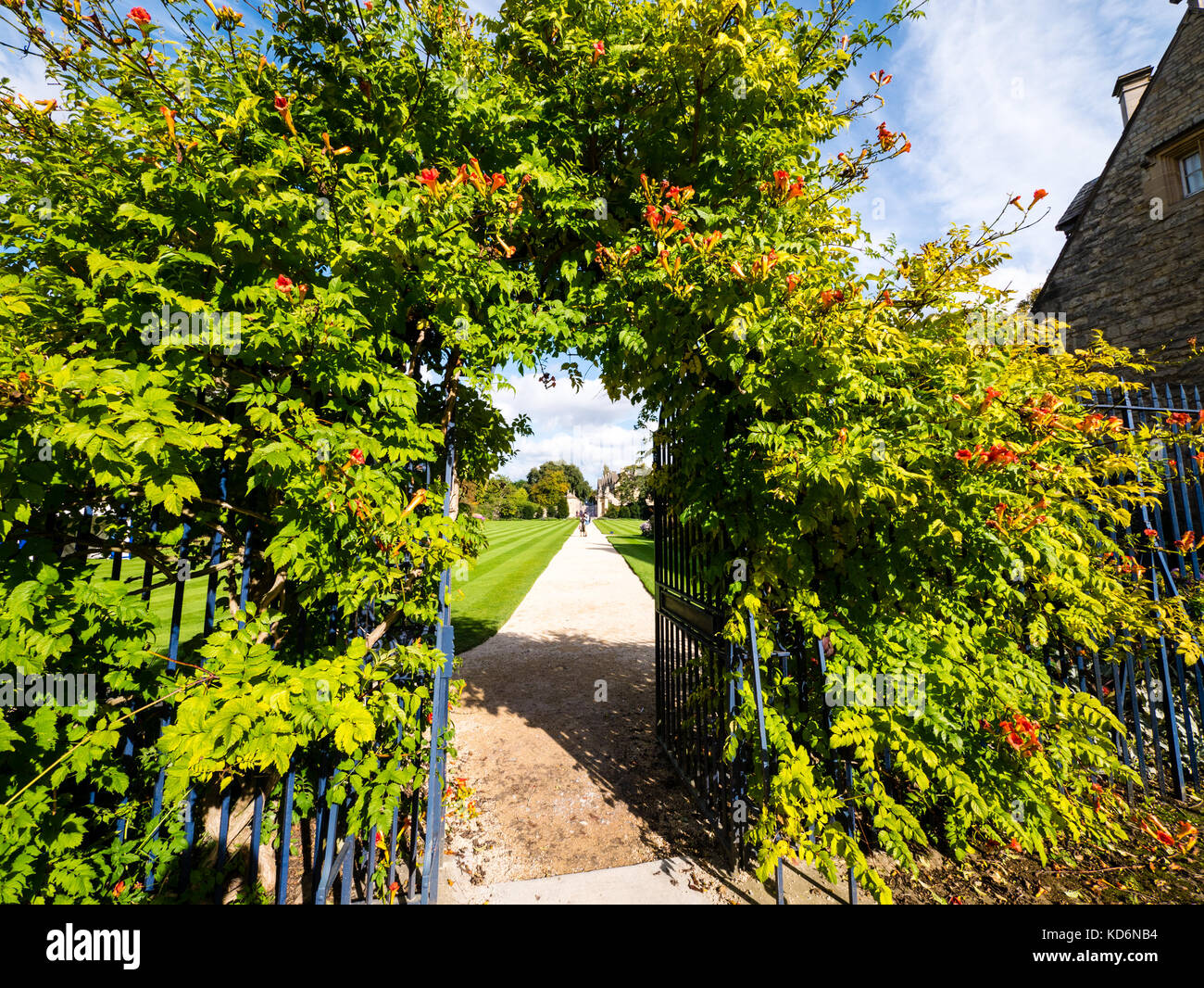 Gateway from Garden Quadrangle, to Gardens,Trinity College, Oxford ...