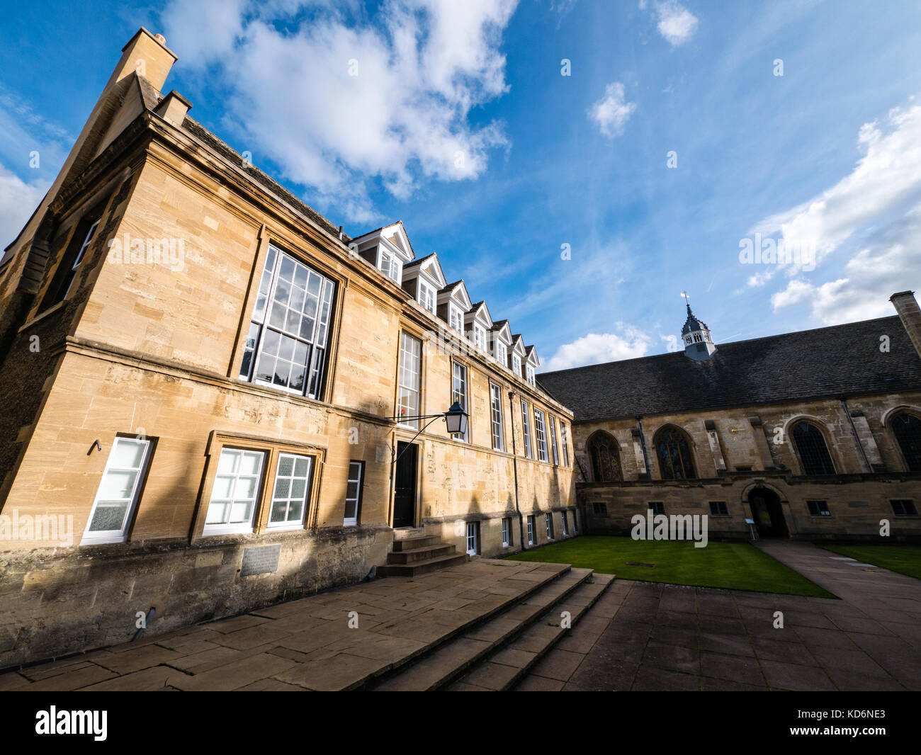 Wadham College Quad, Wadham College, Oxford, Oxfordshire, England Stock ...