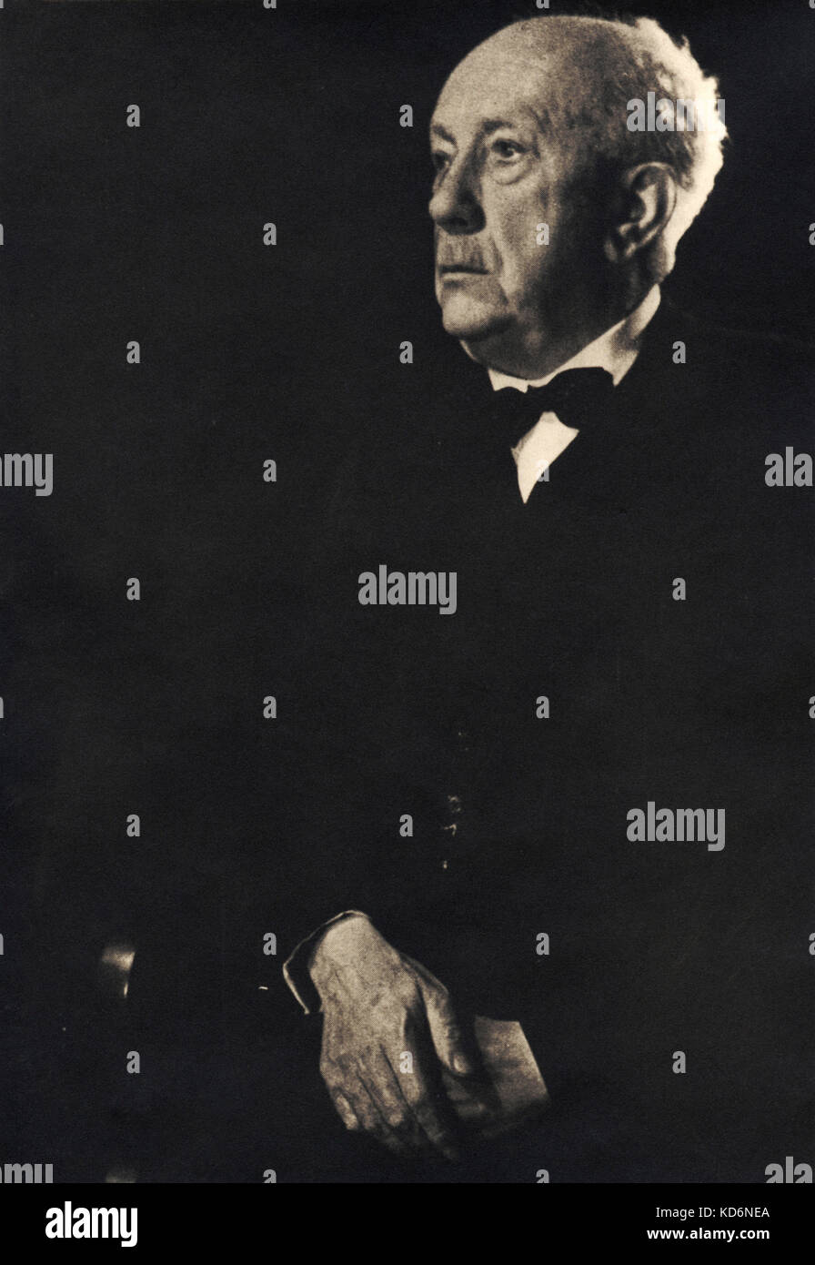 Richard Strauss - portrait of German composer in his later years 1864 ...