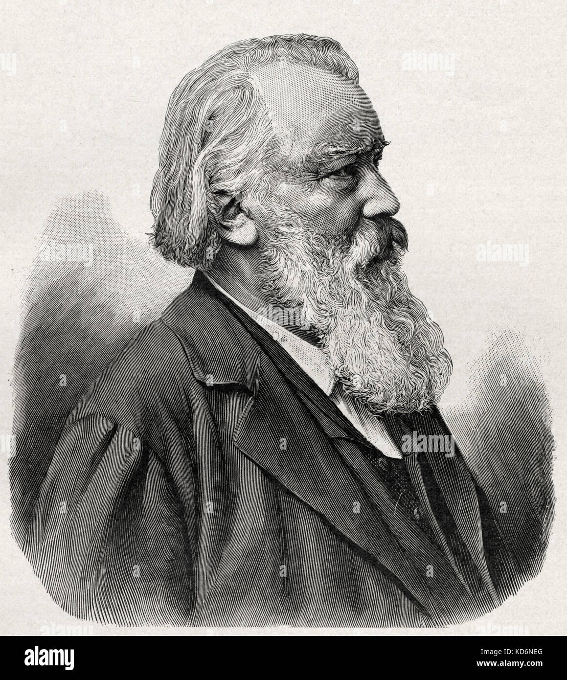 Portrait johannes 1833 1897 german composer High Resolution Stock ...
