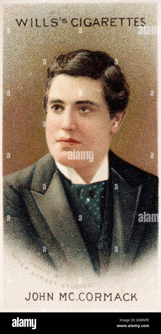 John McCormack - Irish singer, tenor - portrait. June 14 1884-September ...