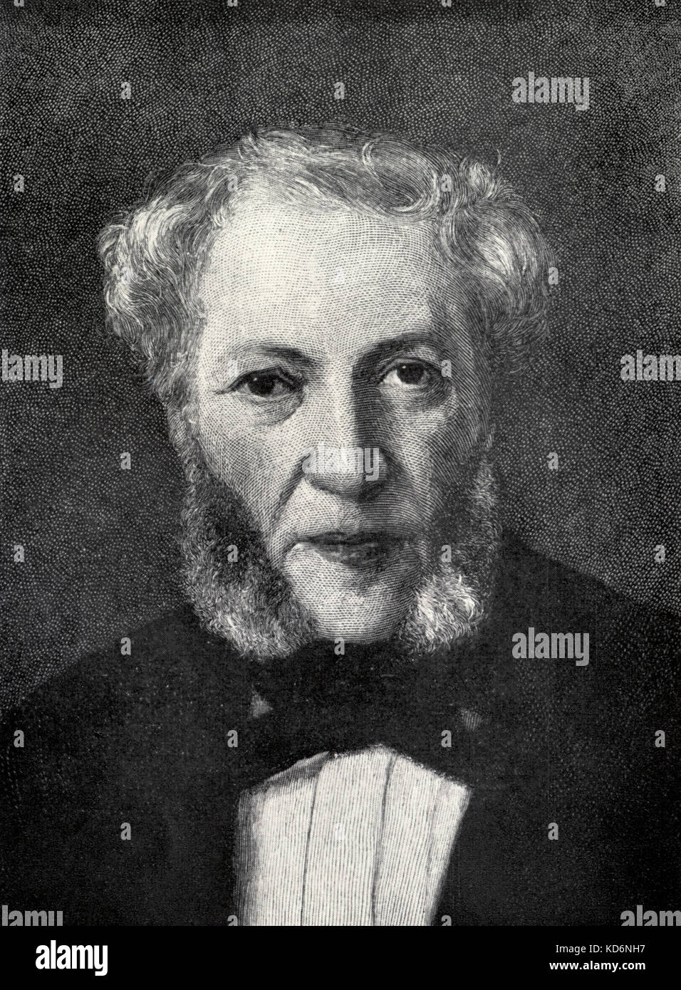 Ignaz MOSCHELES, portrait. Bohemian pianist and composer 1794-1870 ...