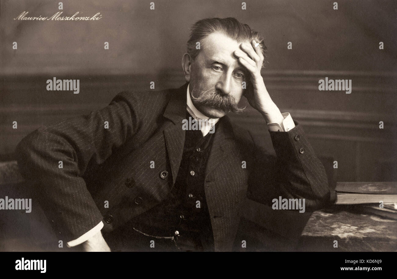 Maurice / Moritz Moszkowski - portrait - Polish-German pianist and ...