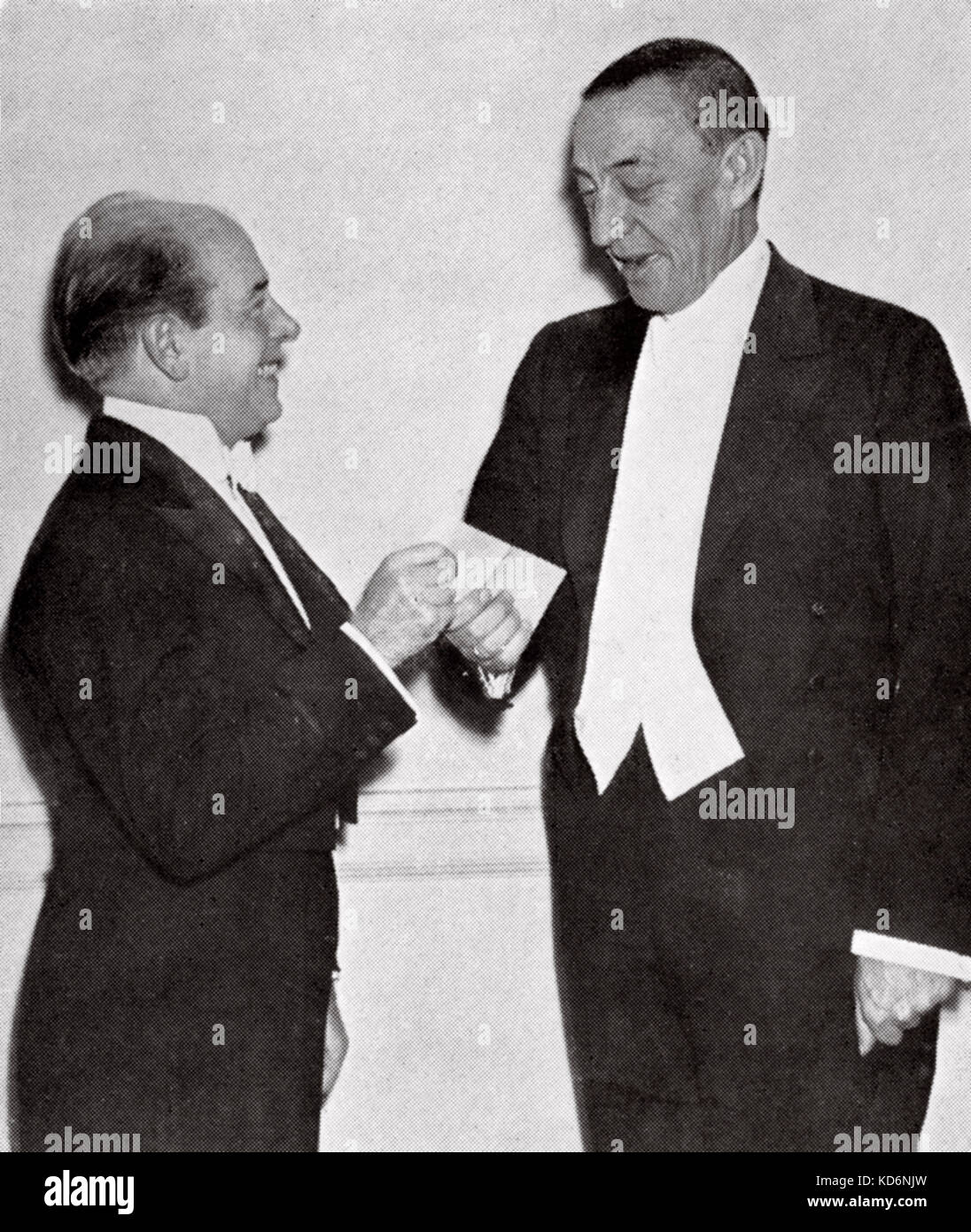 Eugene Ormandy - portrait with Sergei Rachmaninov in America. American ...