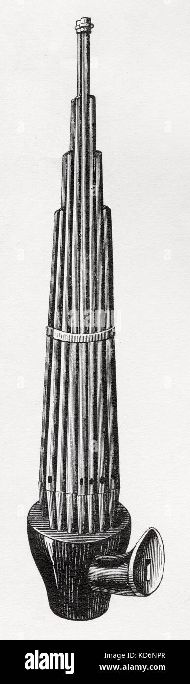 Sheng - Chinese mouth organ. Engraving Stock Photo - Alamy