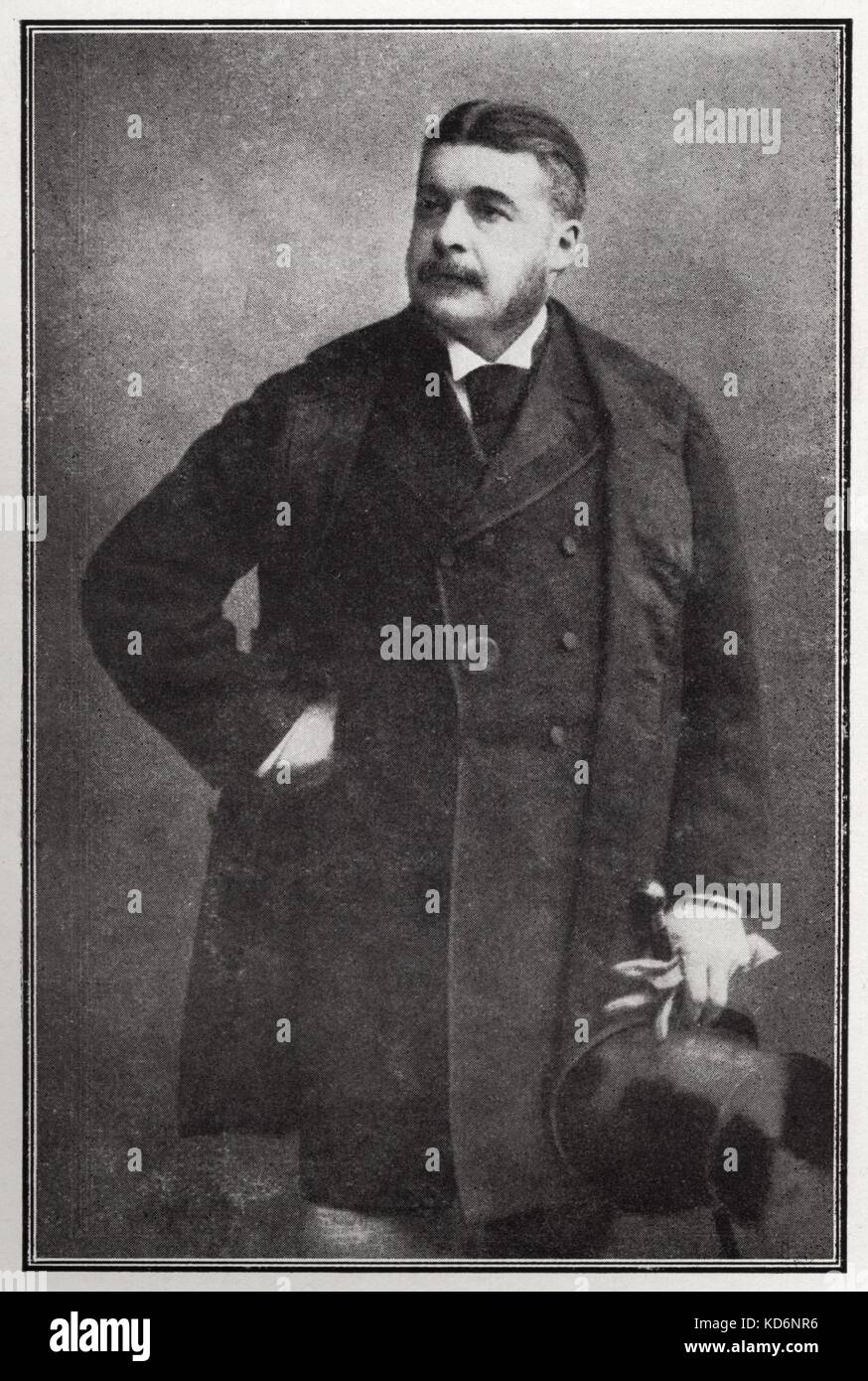 Sir Arthur Seymour Sullivan, portrait. English composer, best known for ...