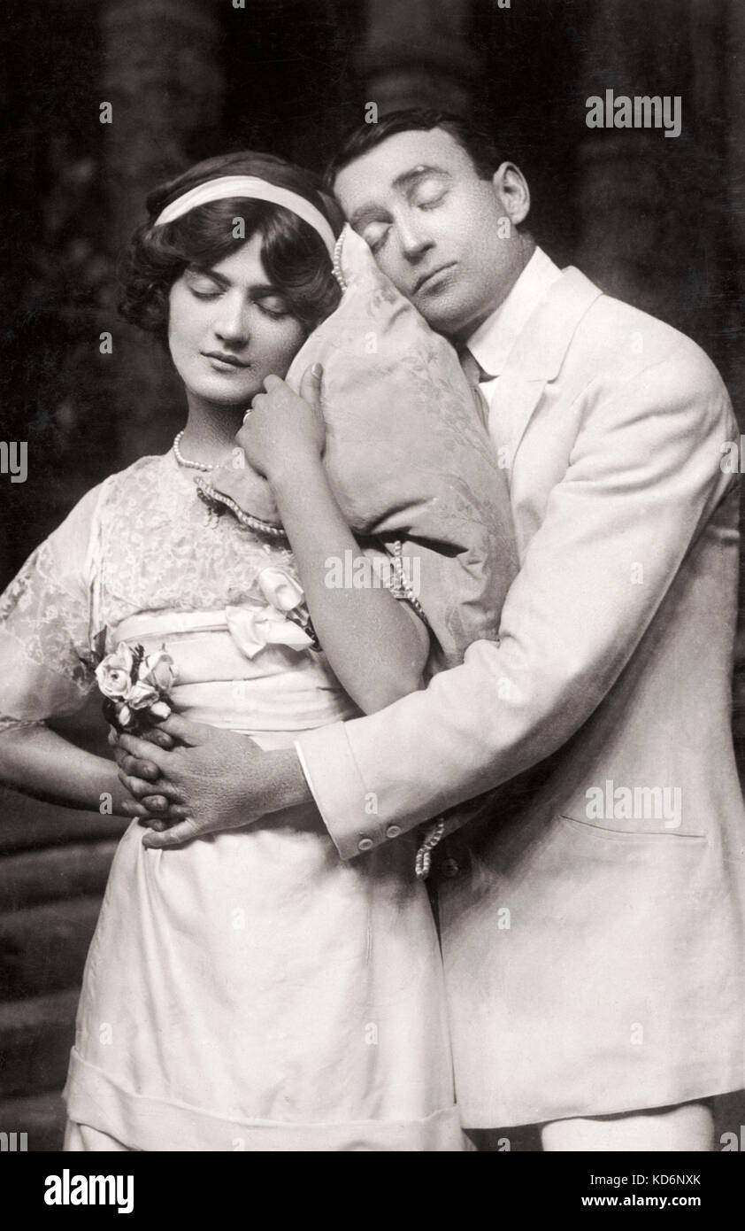 Lily Elsie as Alice with Joseph Coyne as Harry Q Conder in Leo Fall's ...
