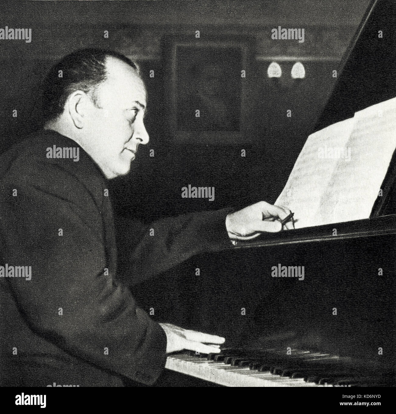 Alexei / Aleksey Machavariani at the piano. Georgian composer b. 23 ...