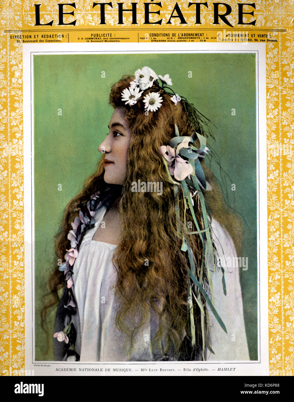 Lucy Berthet - portrait of the Belgian soprano in the role of Ophelia ...