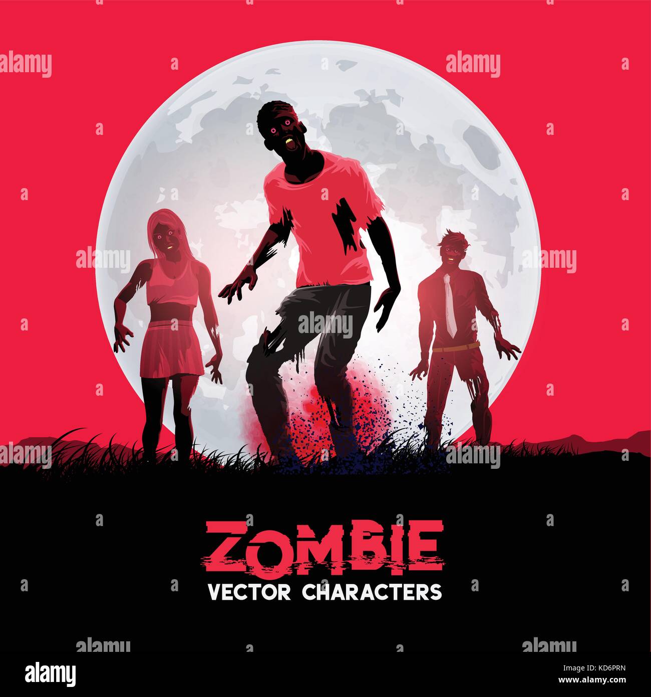 Zombies group hi-res stock photography and images - Alamy