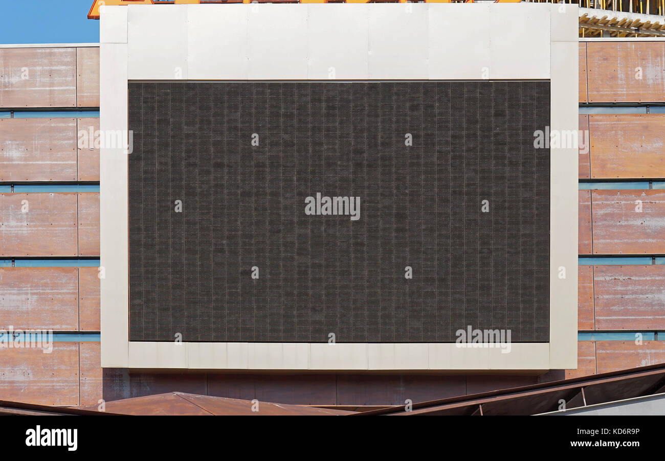 Big advertising screen display monitor Stock Photo - Alamy