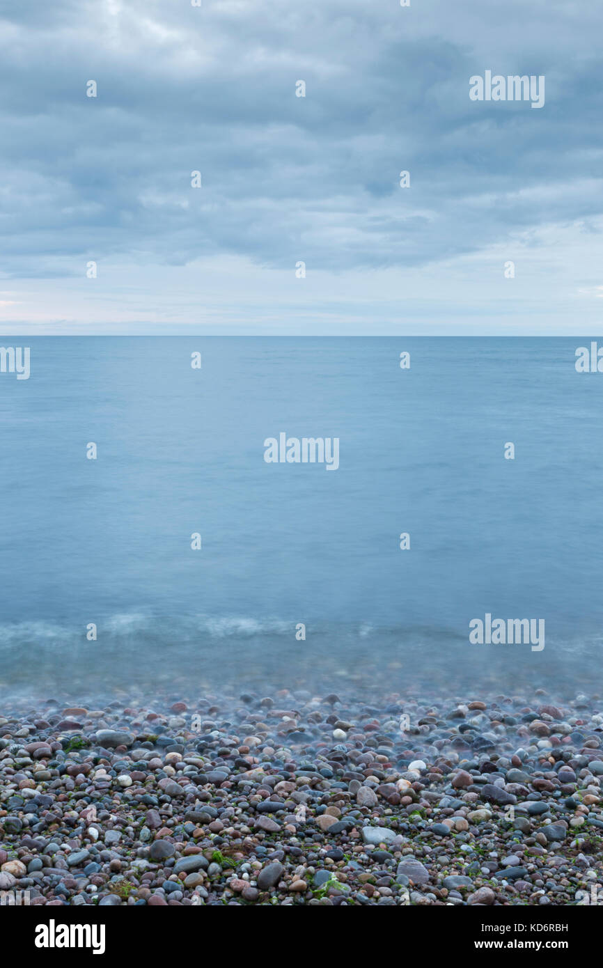Shingle Beach at Spey Bay in Moray Scotland Stock Photo - Alamy