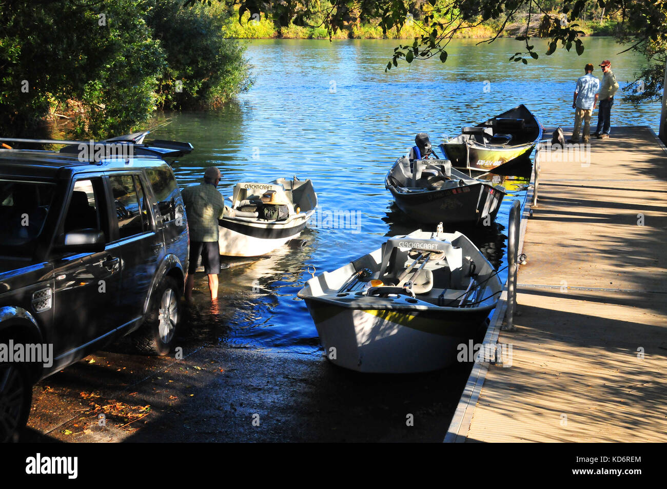 Drift boats are launched in Redding for a trout fishing float down the ...