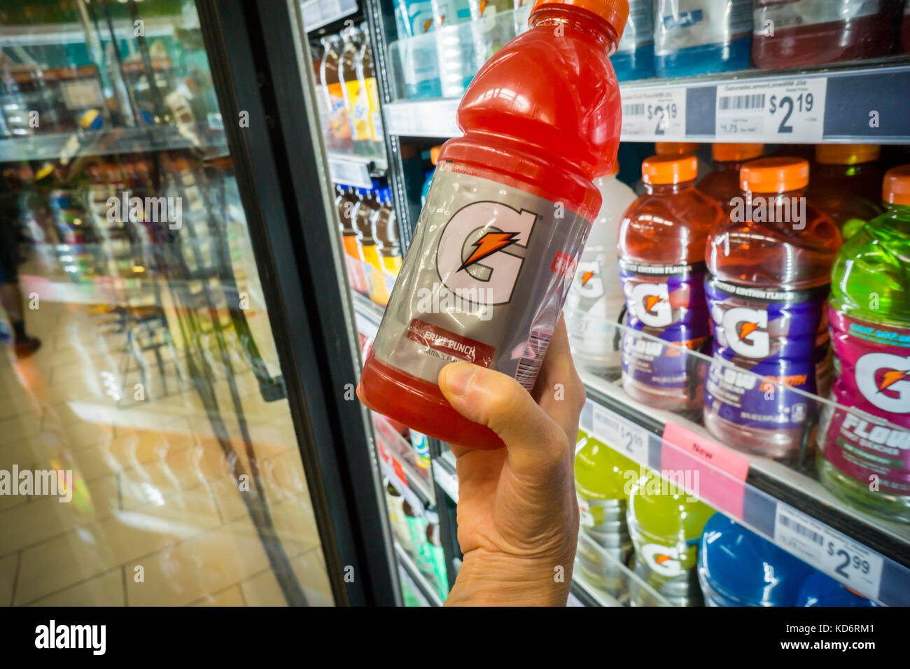 A display of PepsiCo's Gatorade in a convenience store in New York on ...