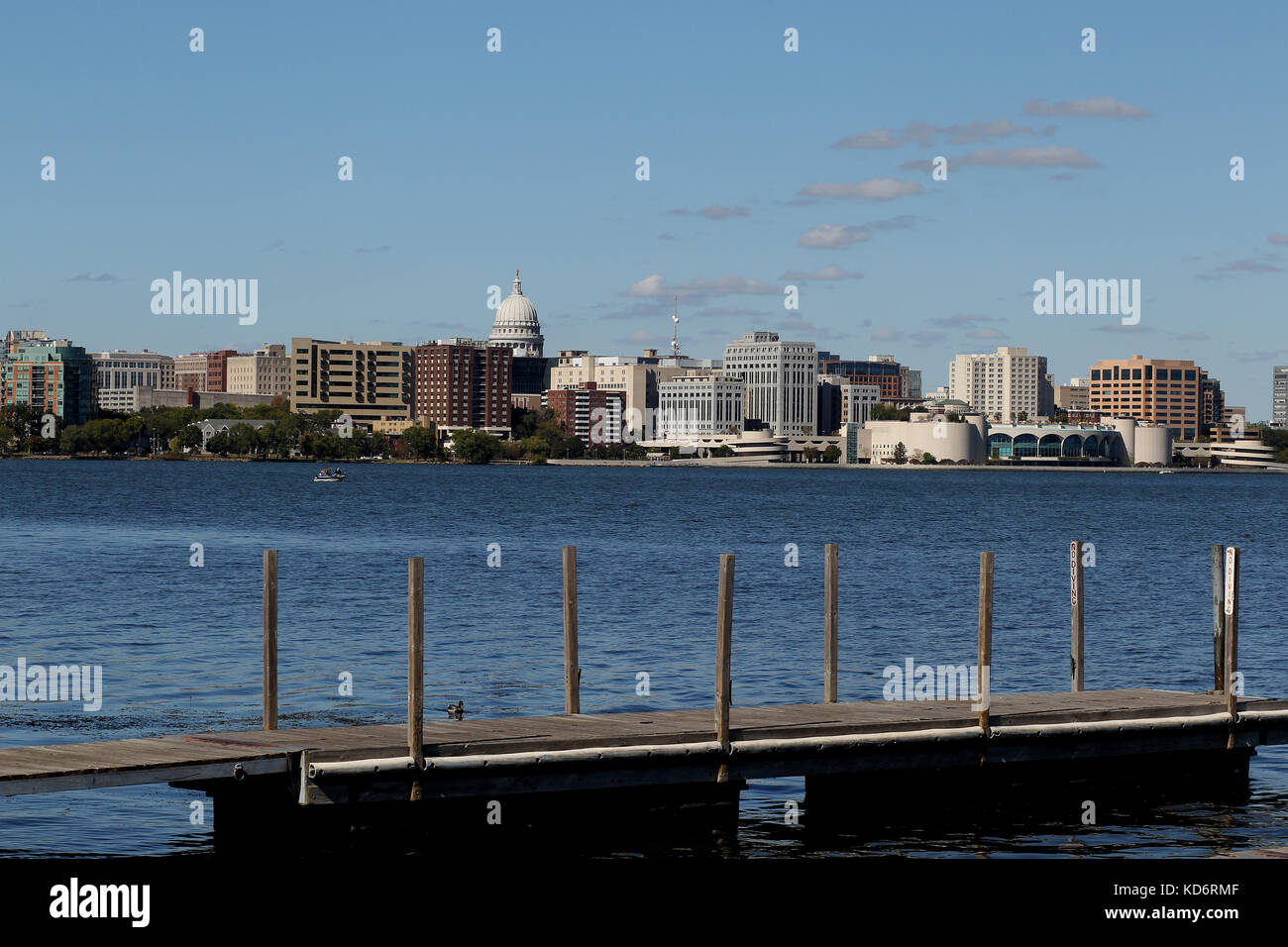 Madison, Wisconsin and the State Capital Building Stock Photo - Alamy