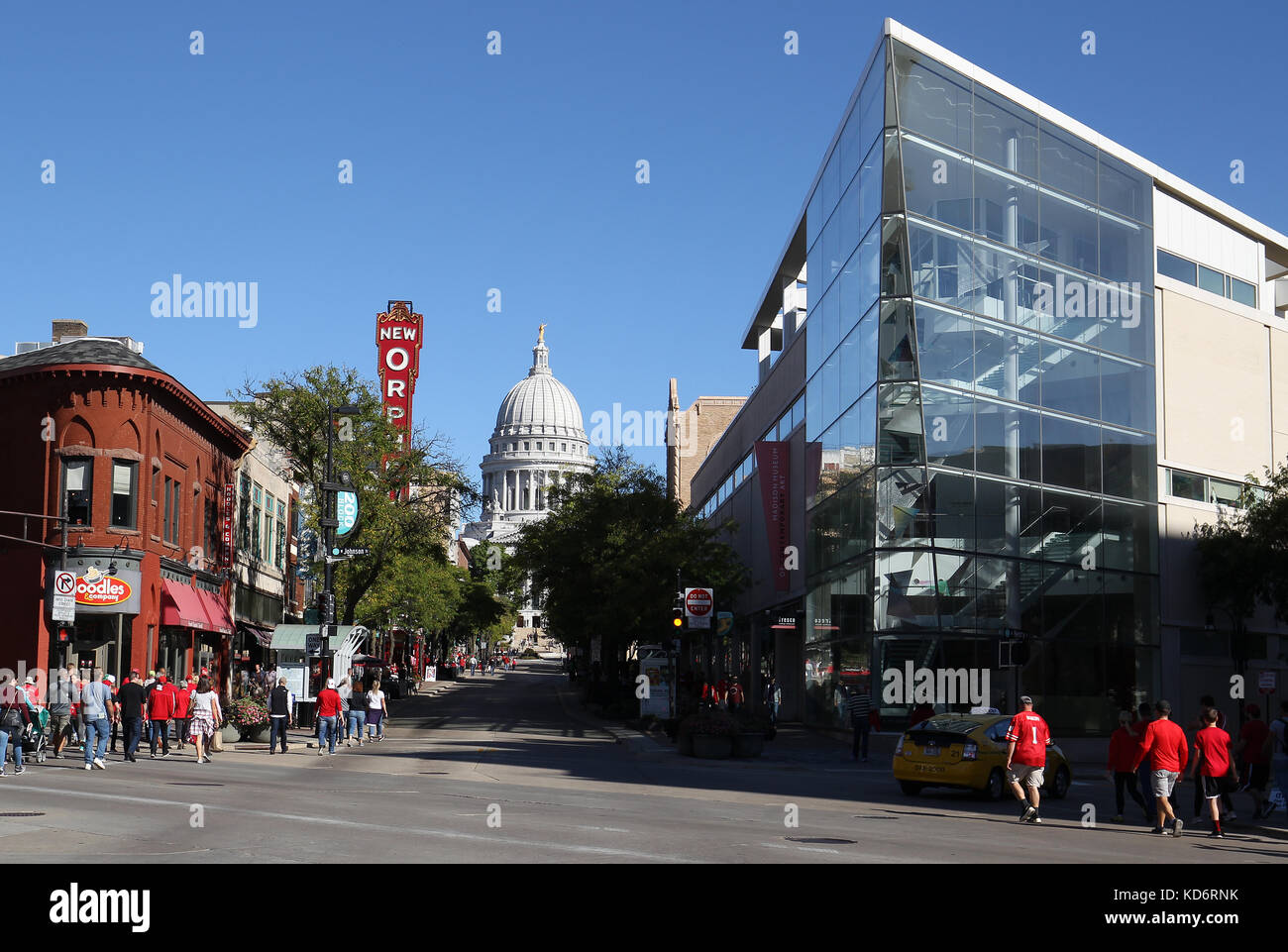 Madison, Wisconsin and the State Capital Building Stock Photo - Alamy