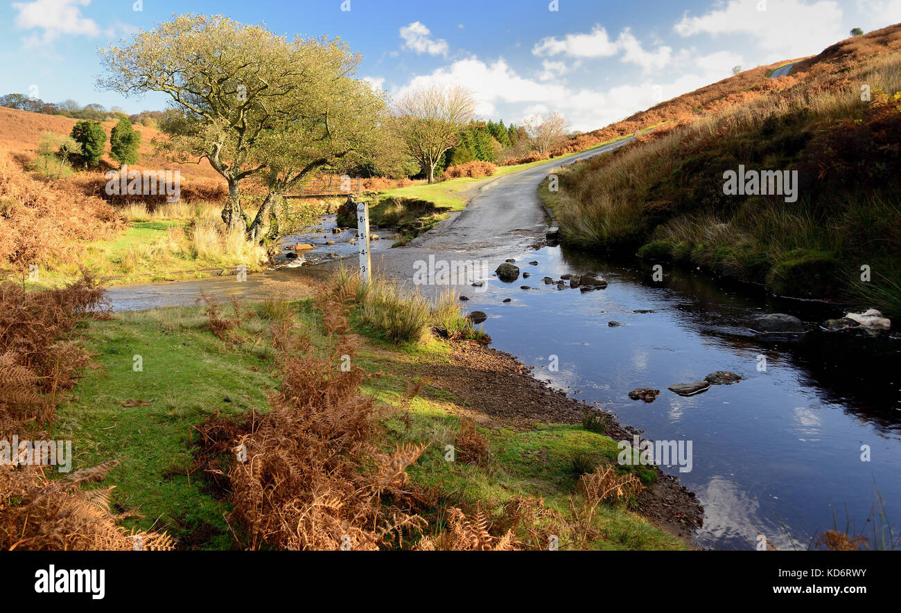 Ford across Wheeldale Gill near Goathland, often seen in episodes of ...