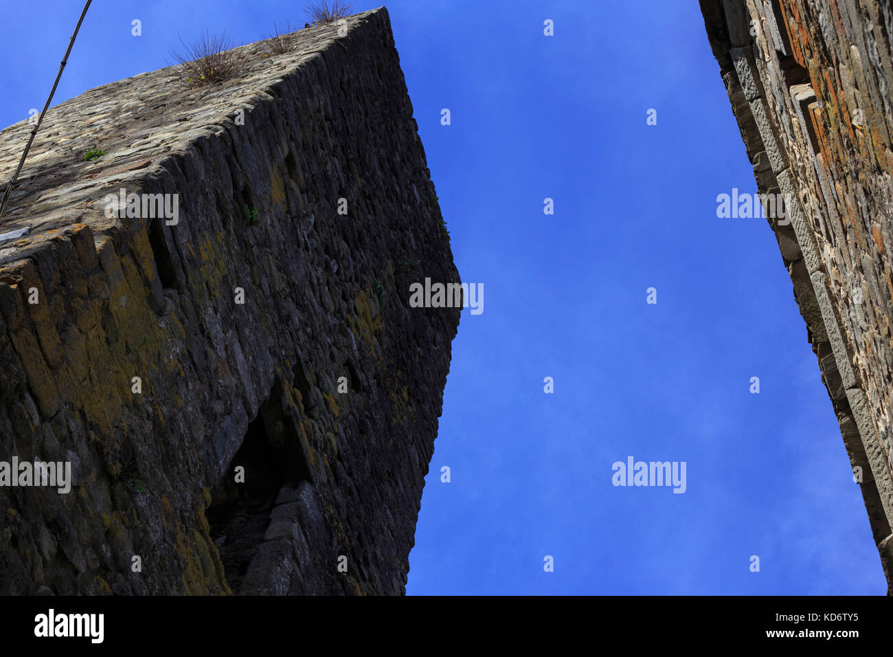 Ponticello, Ancient buildings in a sunny winter afternoon, Italy Stock ...