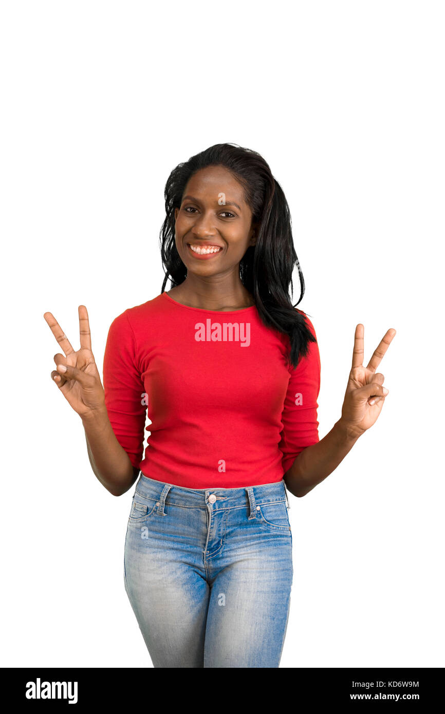 Black white hand showing peace hi-res stock photography and images - Alamy