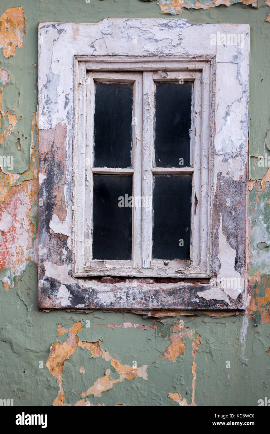 Close view of traditional windows of vintage portuguese buildings Stock ...