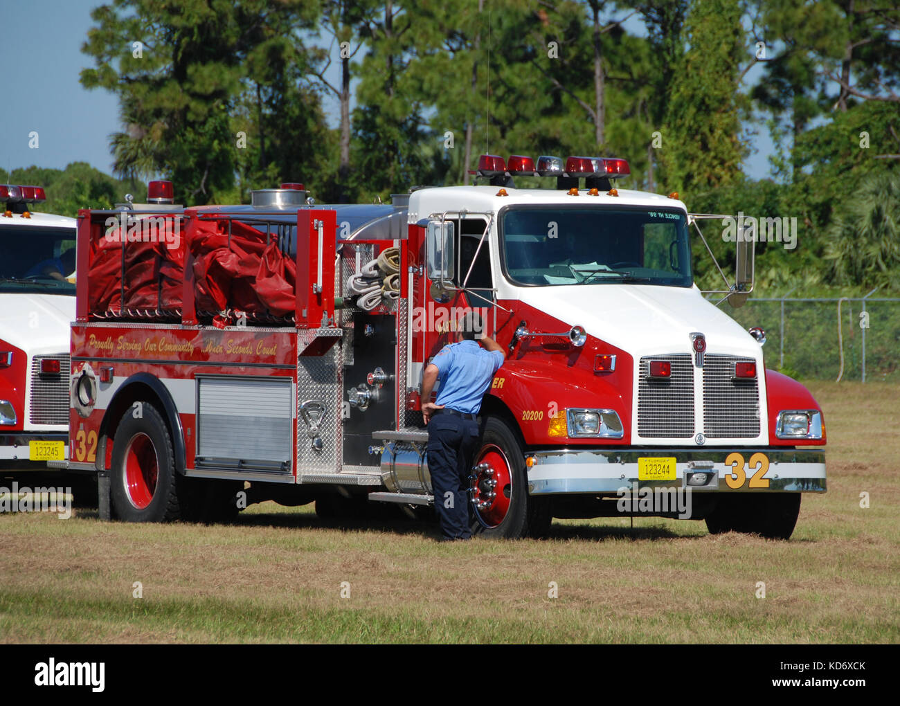 Stuart, Florida - November 10, 2007: Martin County, Florida fire rescue ...