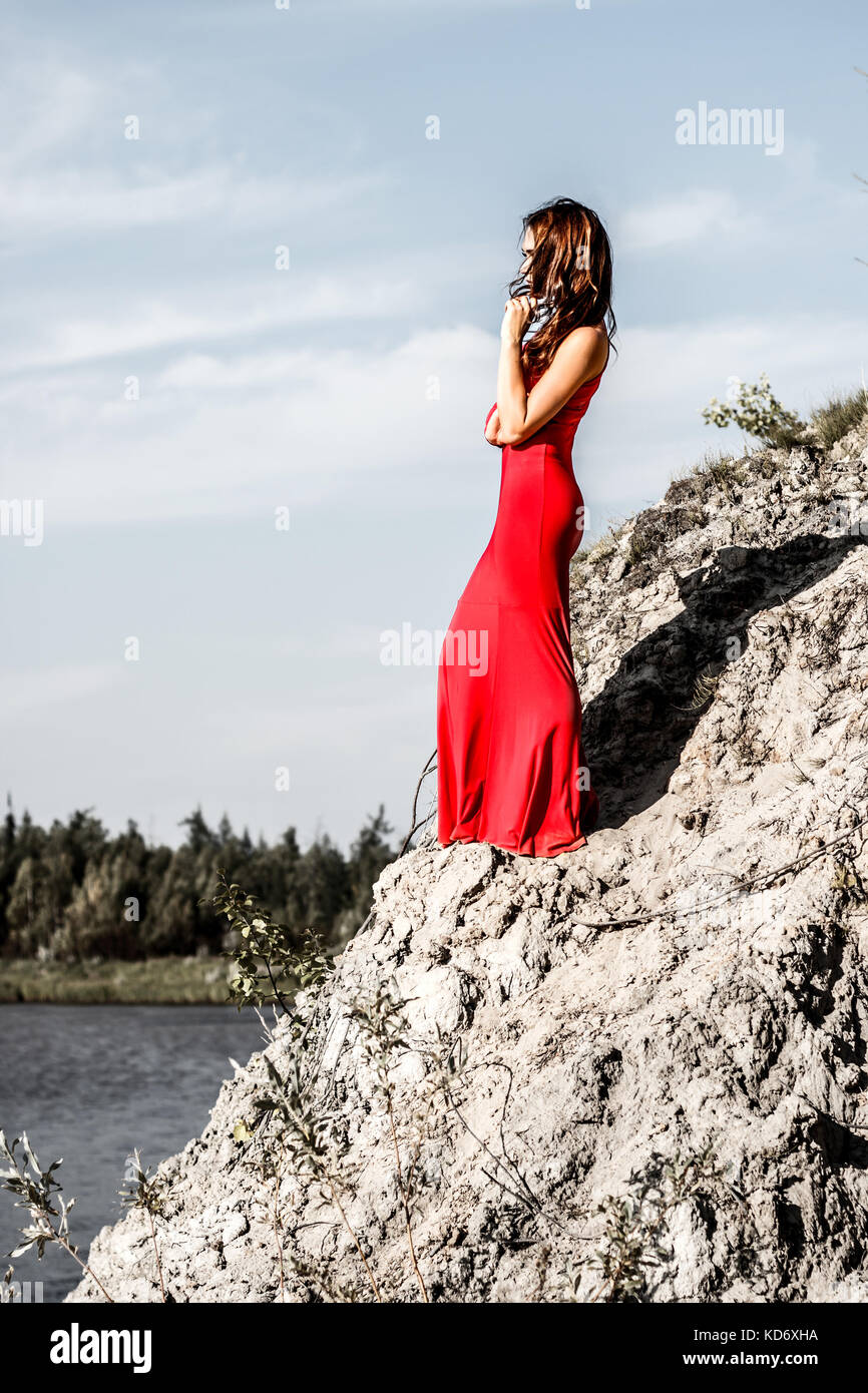 Forest edge on sandy river hi-res stock photography and images - Alamy