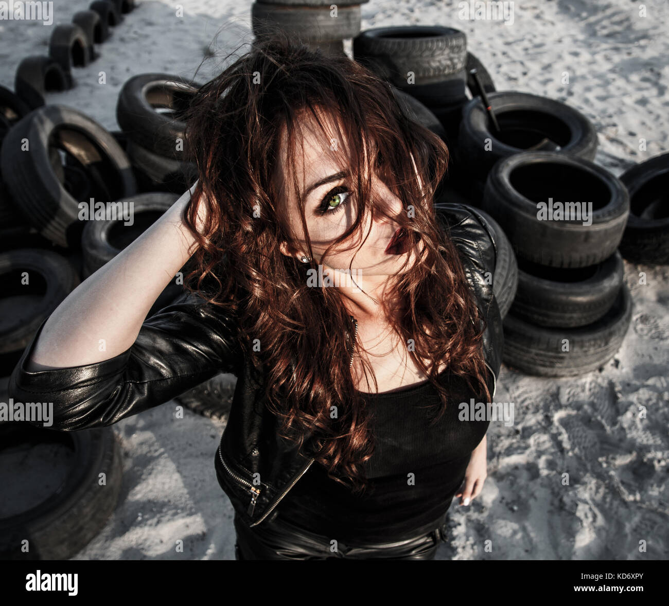 Disheveled woman hi-res stock photography and images - Alamy