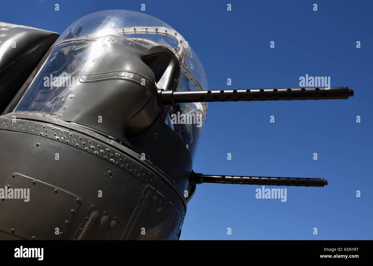 World War II era bomber rear gun turret Stock Photo - Alamy