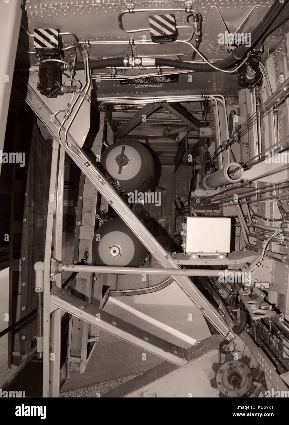 Interior view of world war II era bomber Stock Photo - Alamy