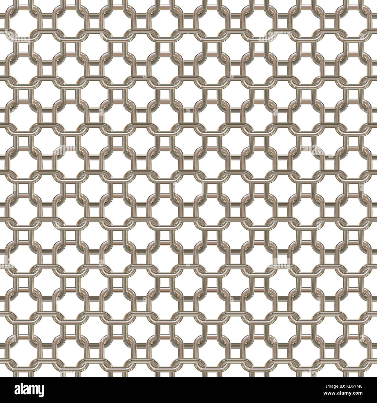 Metallic chainlink isolated on white background Stock Photo - Alamy