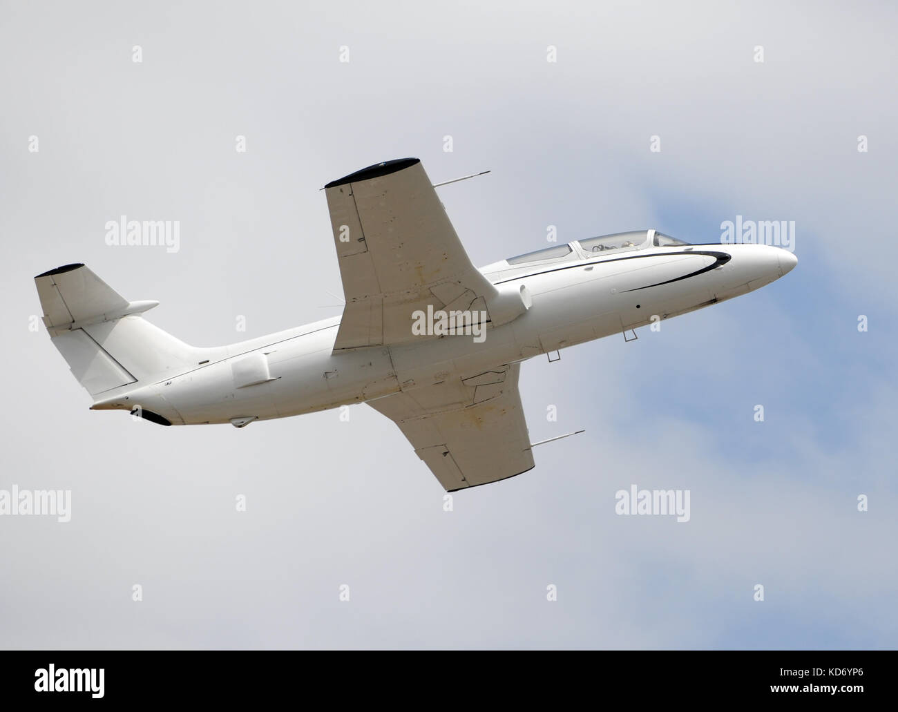 Early jet era training aircraft in flight Stock Photo - Alamy
