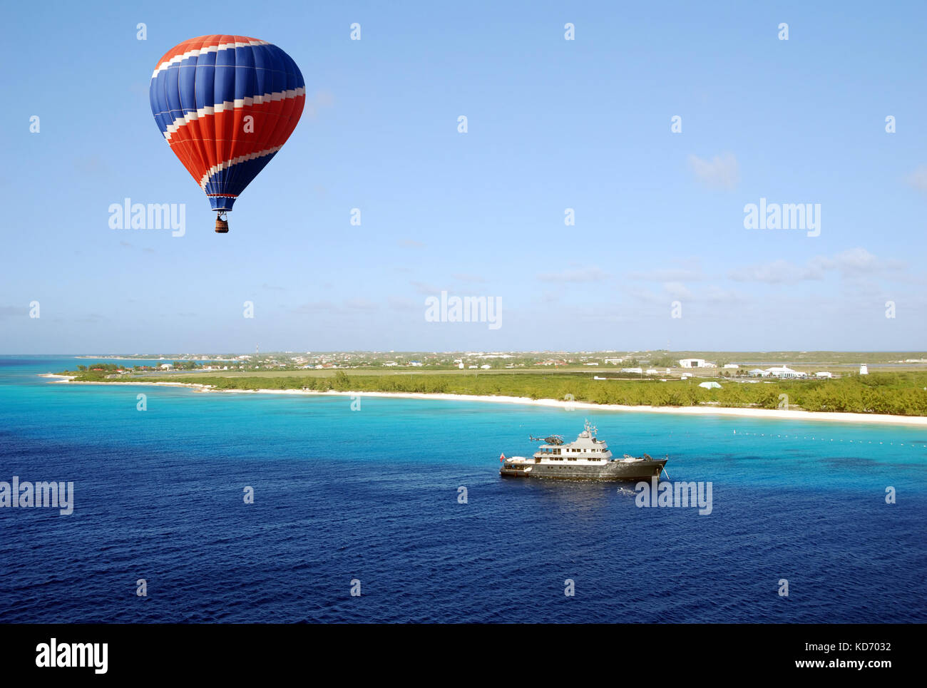 Panoramic view of the island of Grand Turk Stock Photo - Alamy