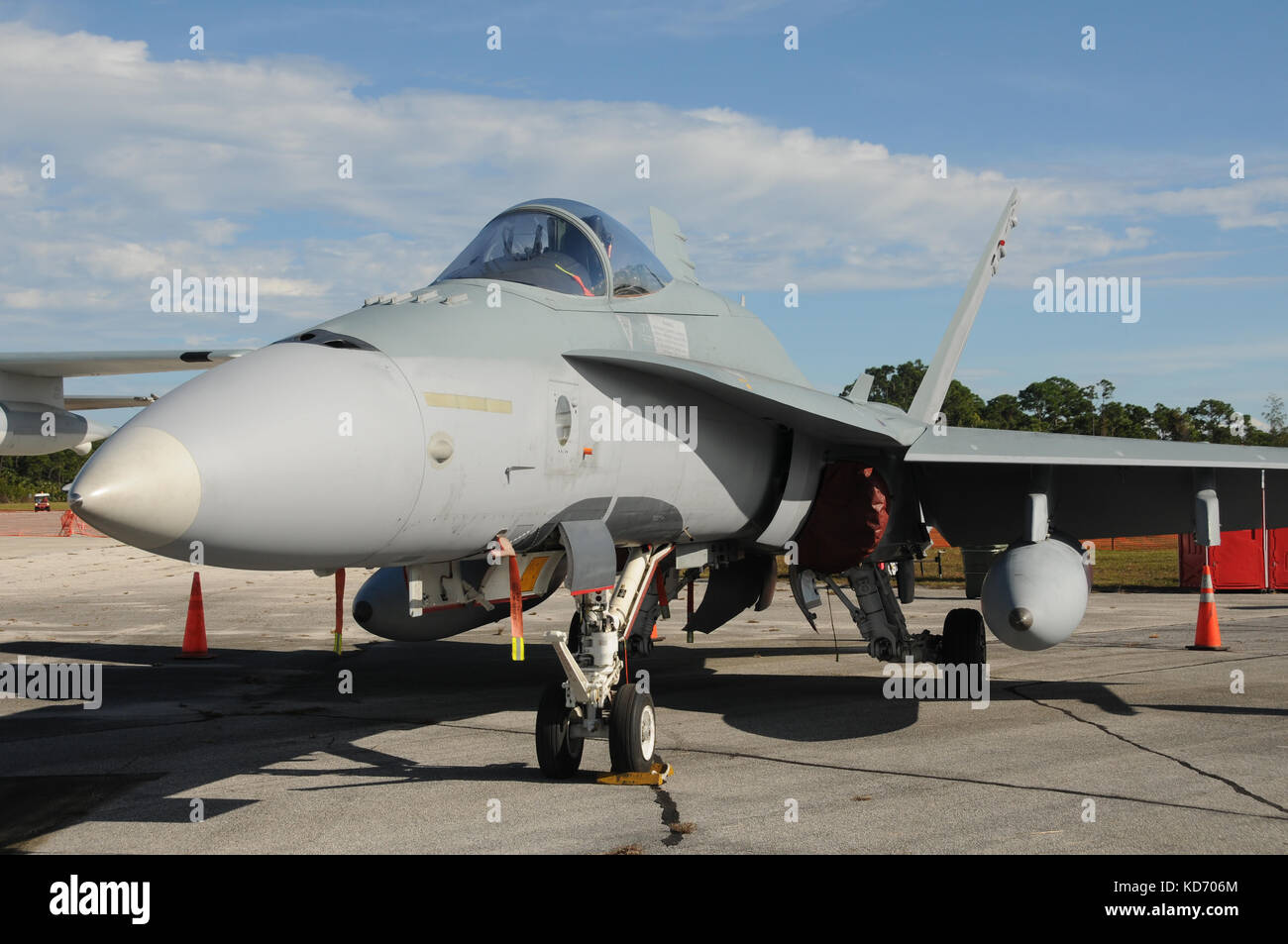 Modern fighter jet parked on the ground Stock Photo - Alamy