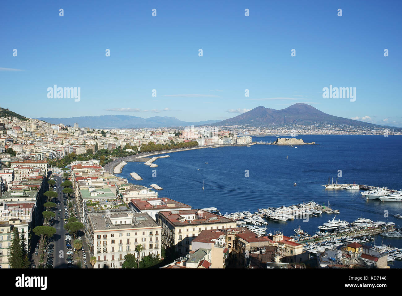 Naples, Italy, landscape - panoramic image Stock Photo - Alamy