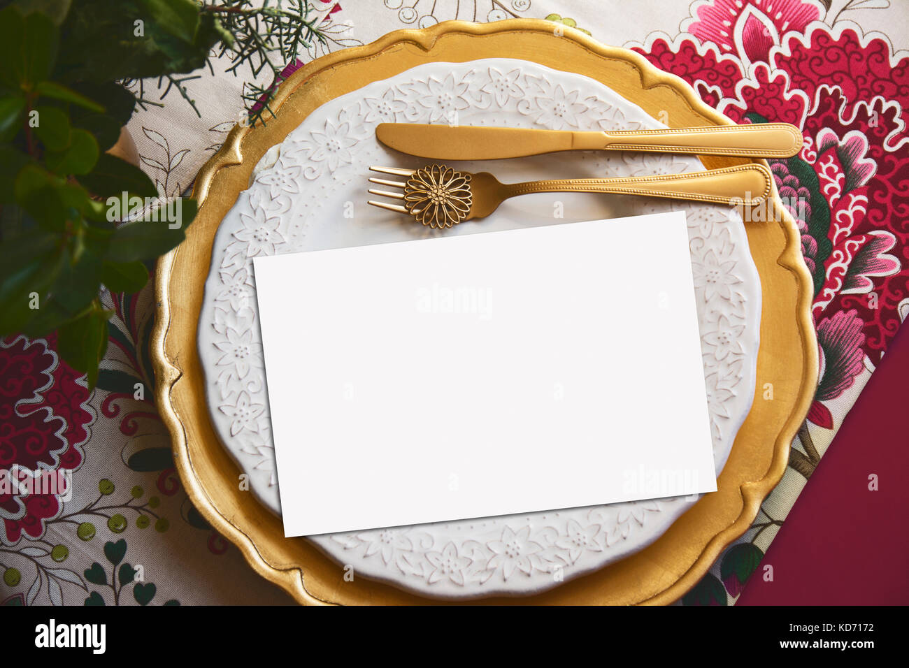 Golden menu template hi-res stock photography and images - Alamy