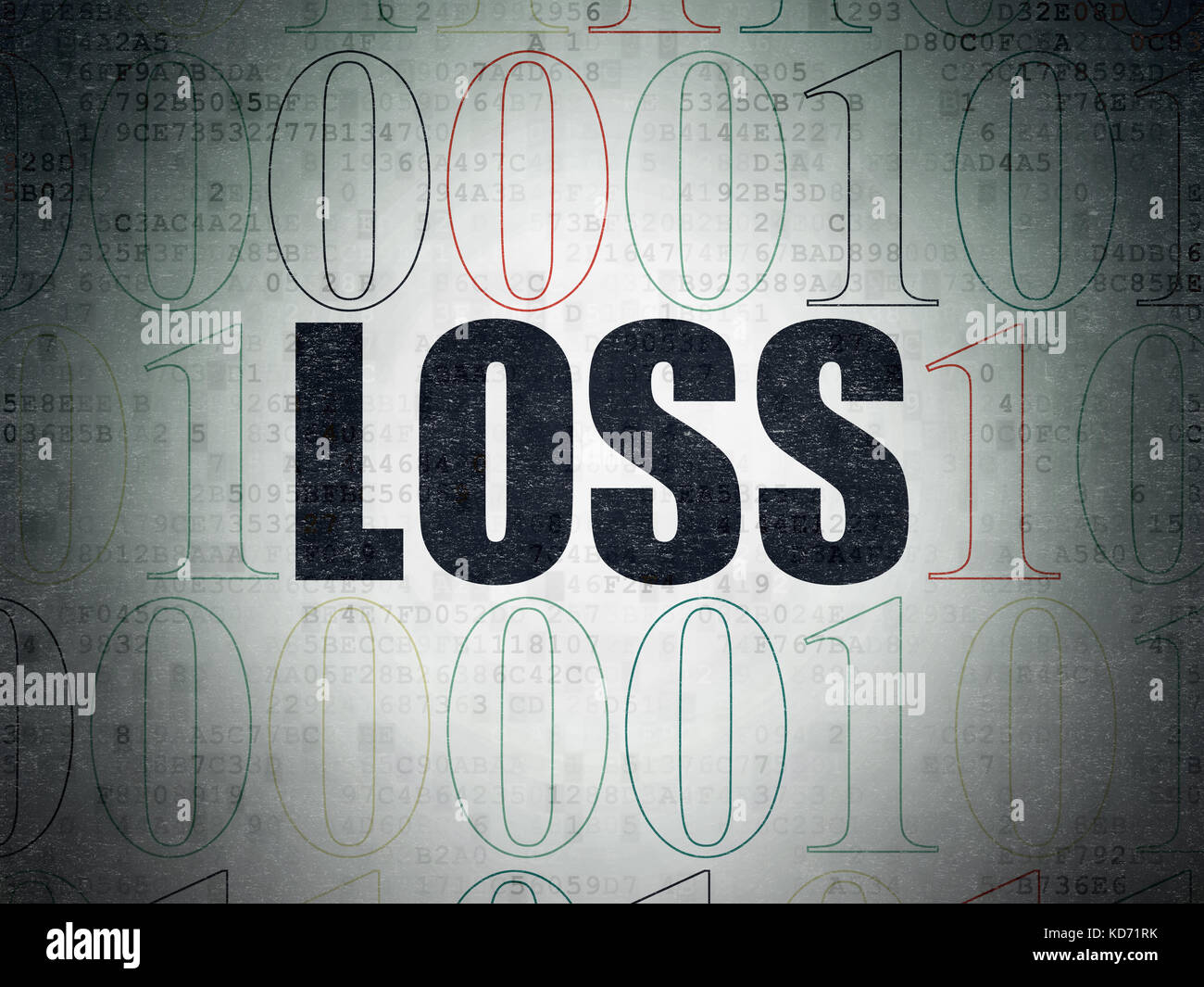 Business concept: Loss on Digital Data Paper background Stock Photo - Alamy