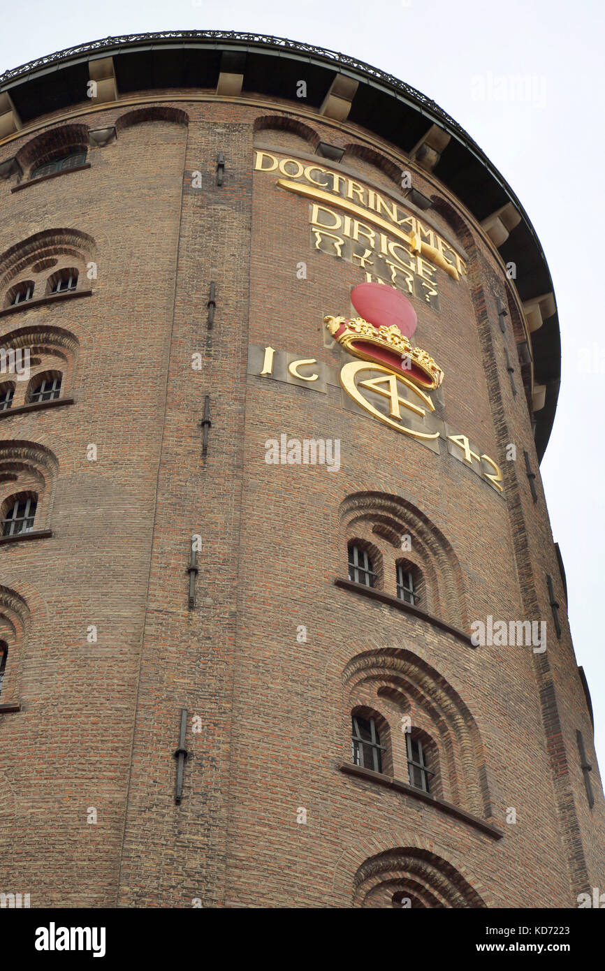 the round tower rundetarn copenhagen denmark Stock Photo - Alamy