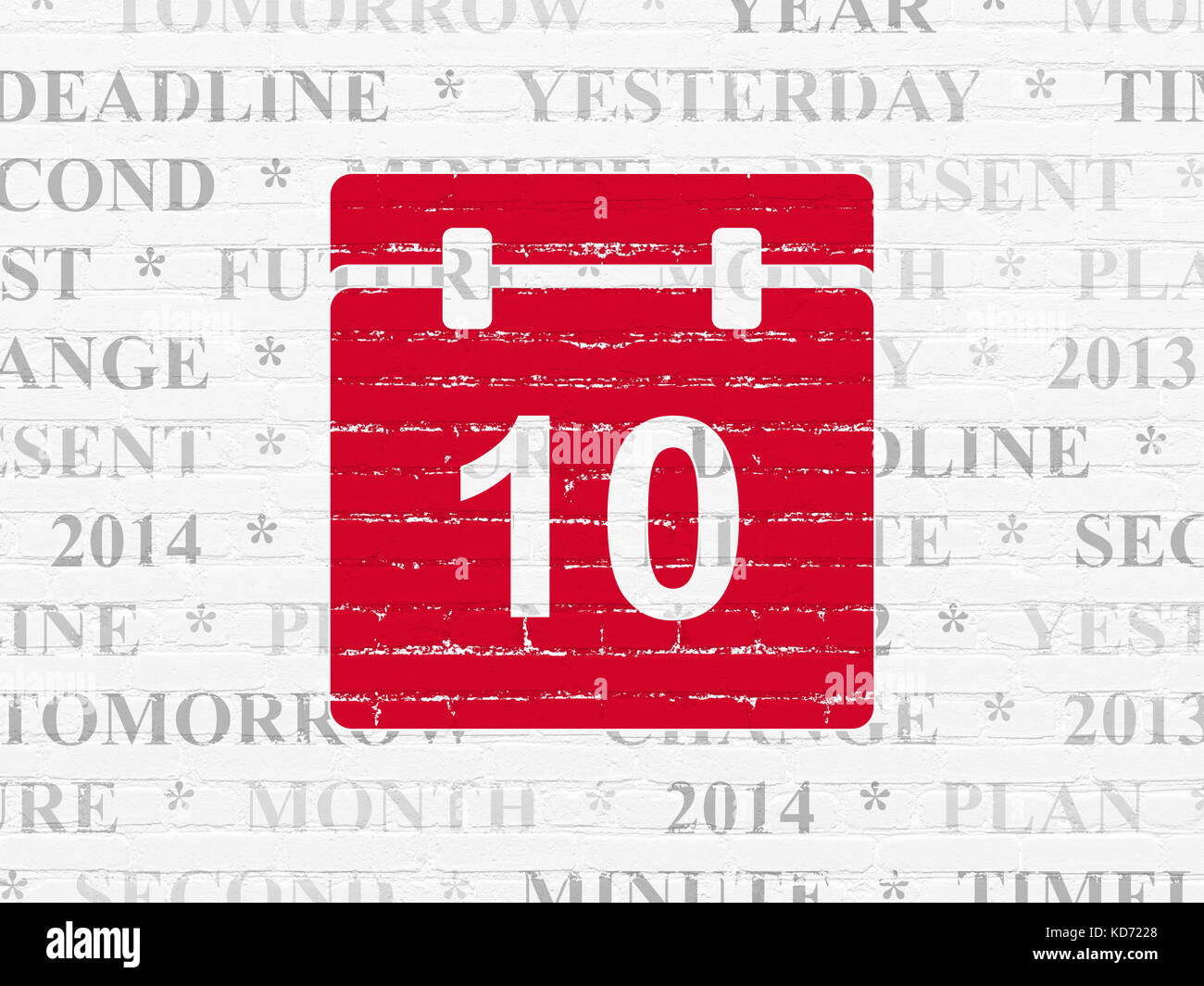 Time concept: Calendar on wall background Stock Photo - Alamy