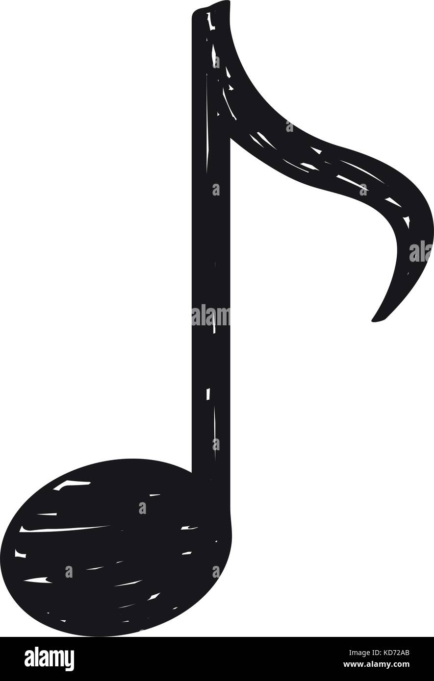 Sketch of a musical note Stock Vector Image & Art - Alamy