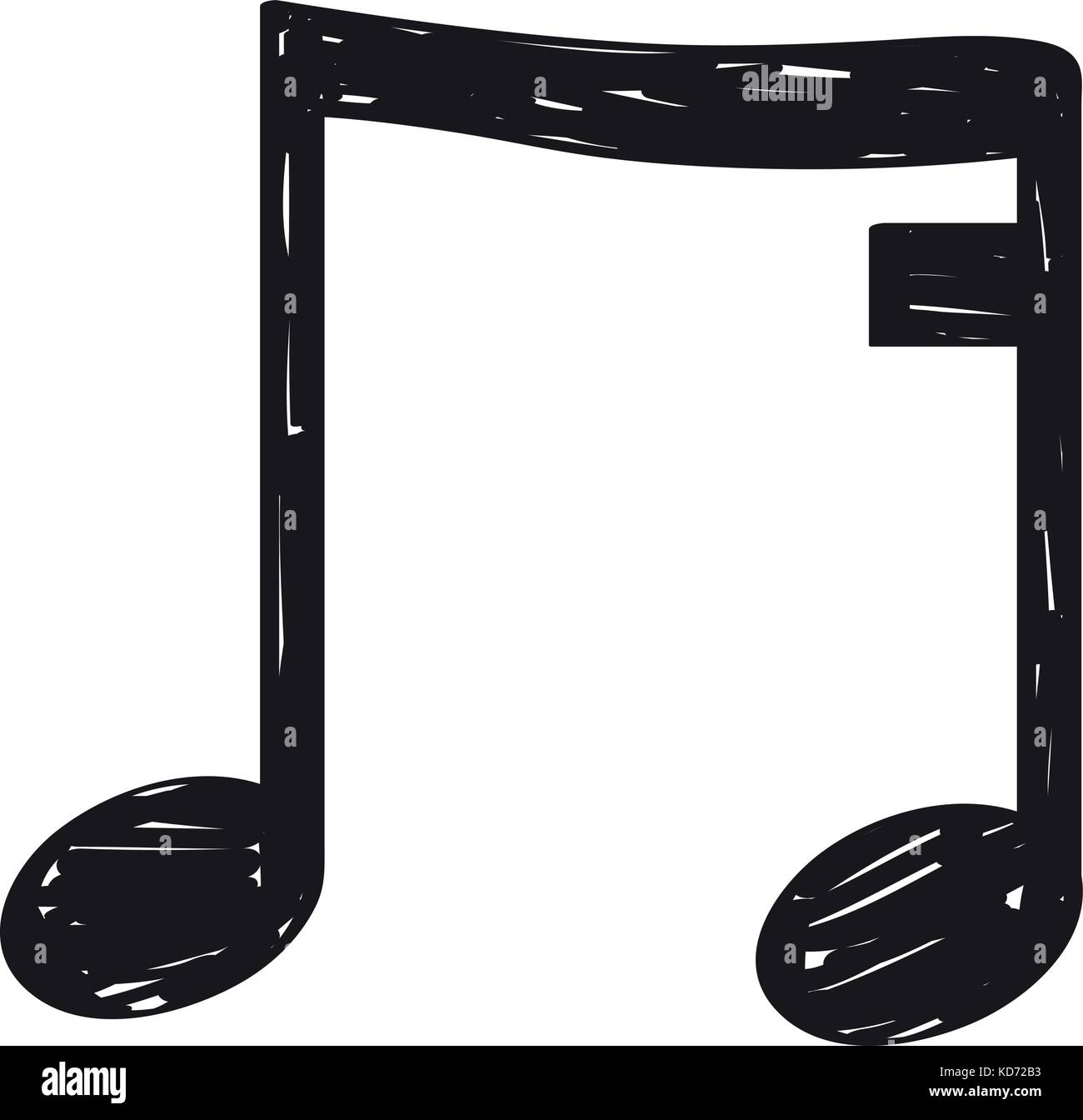 Sketch of a musical note Stock Vector Image & Art - Alamy