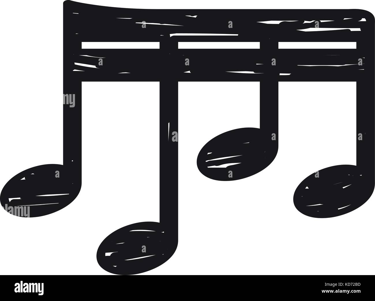 Sketch of a musical note Stock Vector Image & Art - Alamy