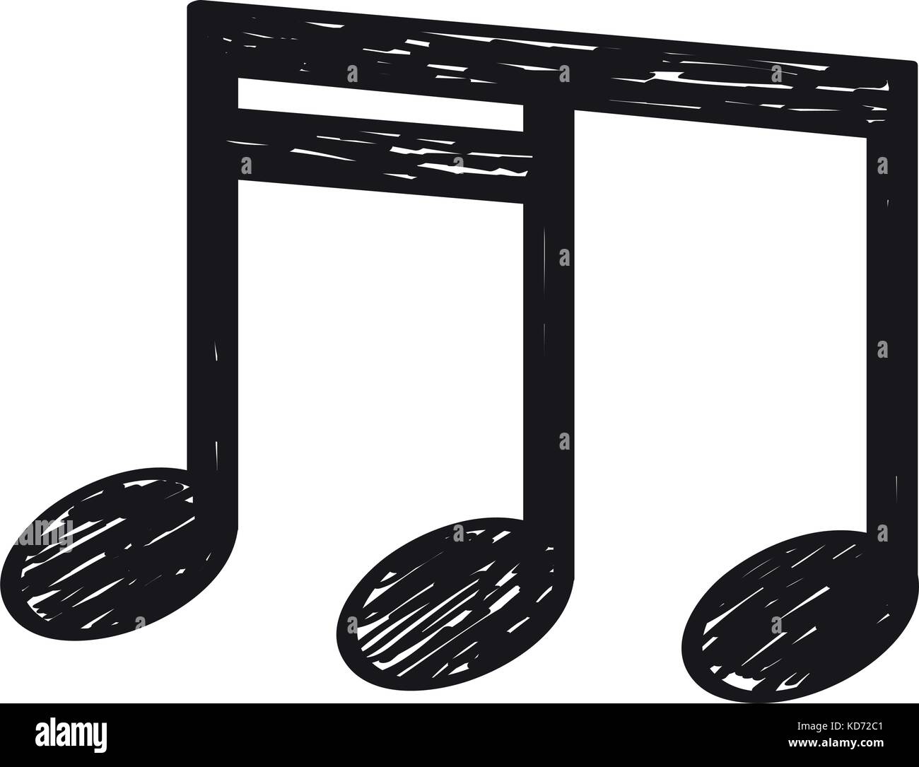 Sketch of a musical note Stock Vector Image & Art - Alamy