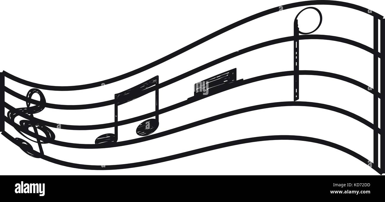 Pentagram with musical notes Stock Vector Image & Art - Alamy