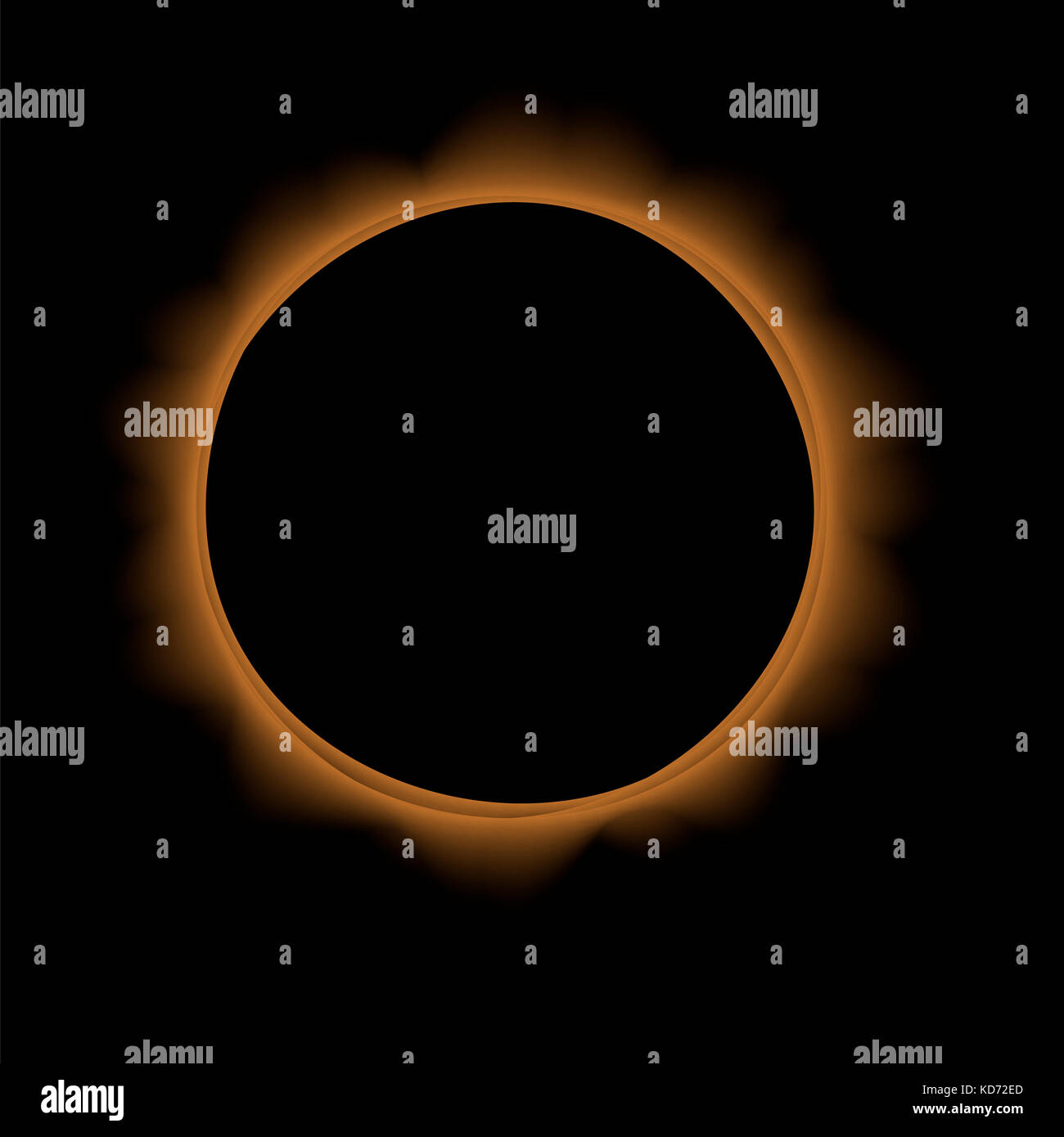 Full Solar Eclipse Stock Photo - Alamy
