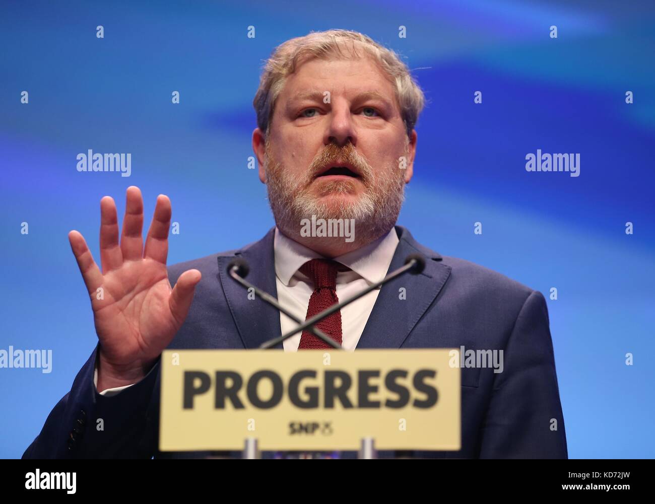 Angus Robertson addresses delegates at the Scottish National Party ...