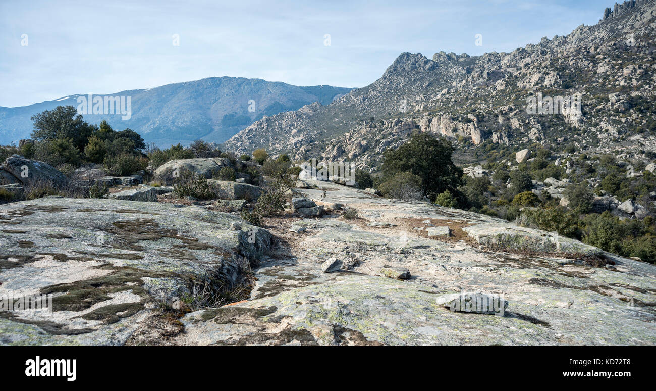 Views of La Cabrera Range, in Guadarrama Mountains, Madrid, Spain Stock ...