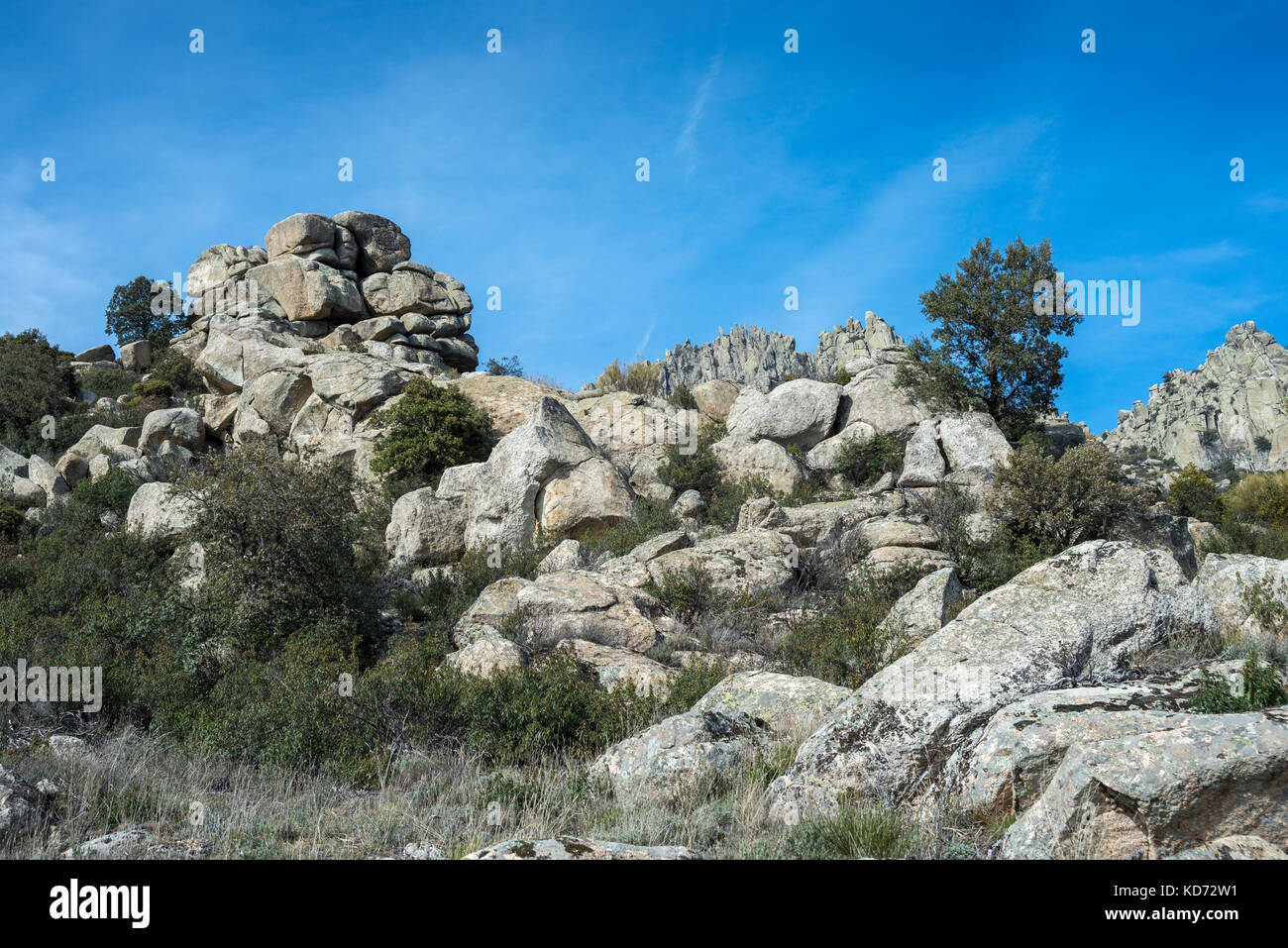 Views of La Cabrera Range, in Guadarrama Mountains, Madrid, Spain Stock ...