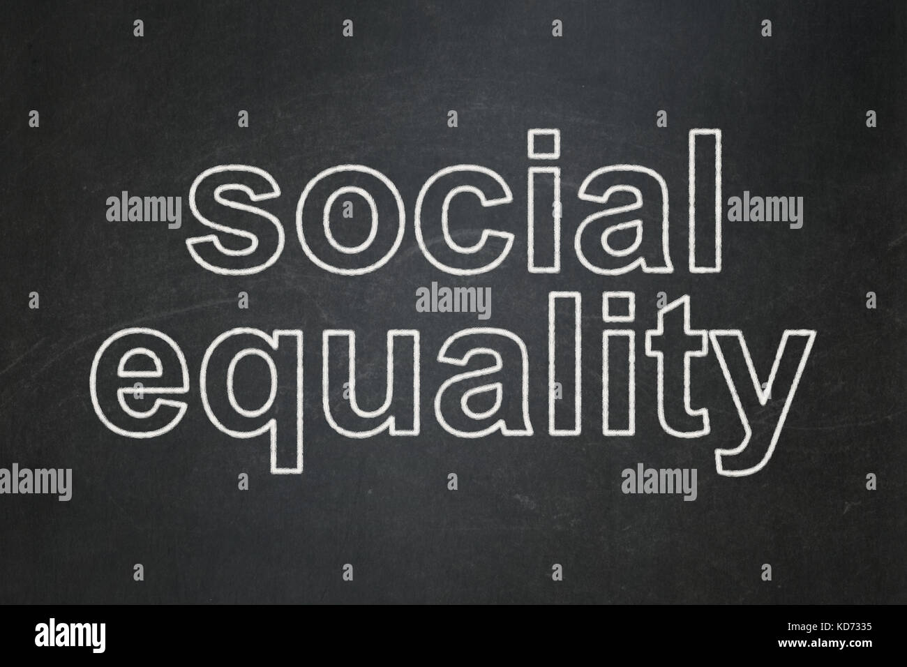 Political concept: Social Equality on chalkboard background Stock Photo ...
