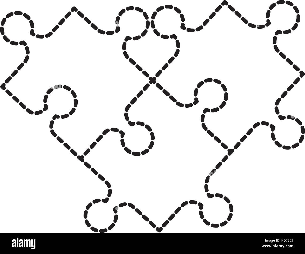 puzzle jigsaw toy pieces connection game Stock Vector Image & Art - Alamy