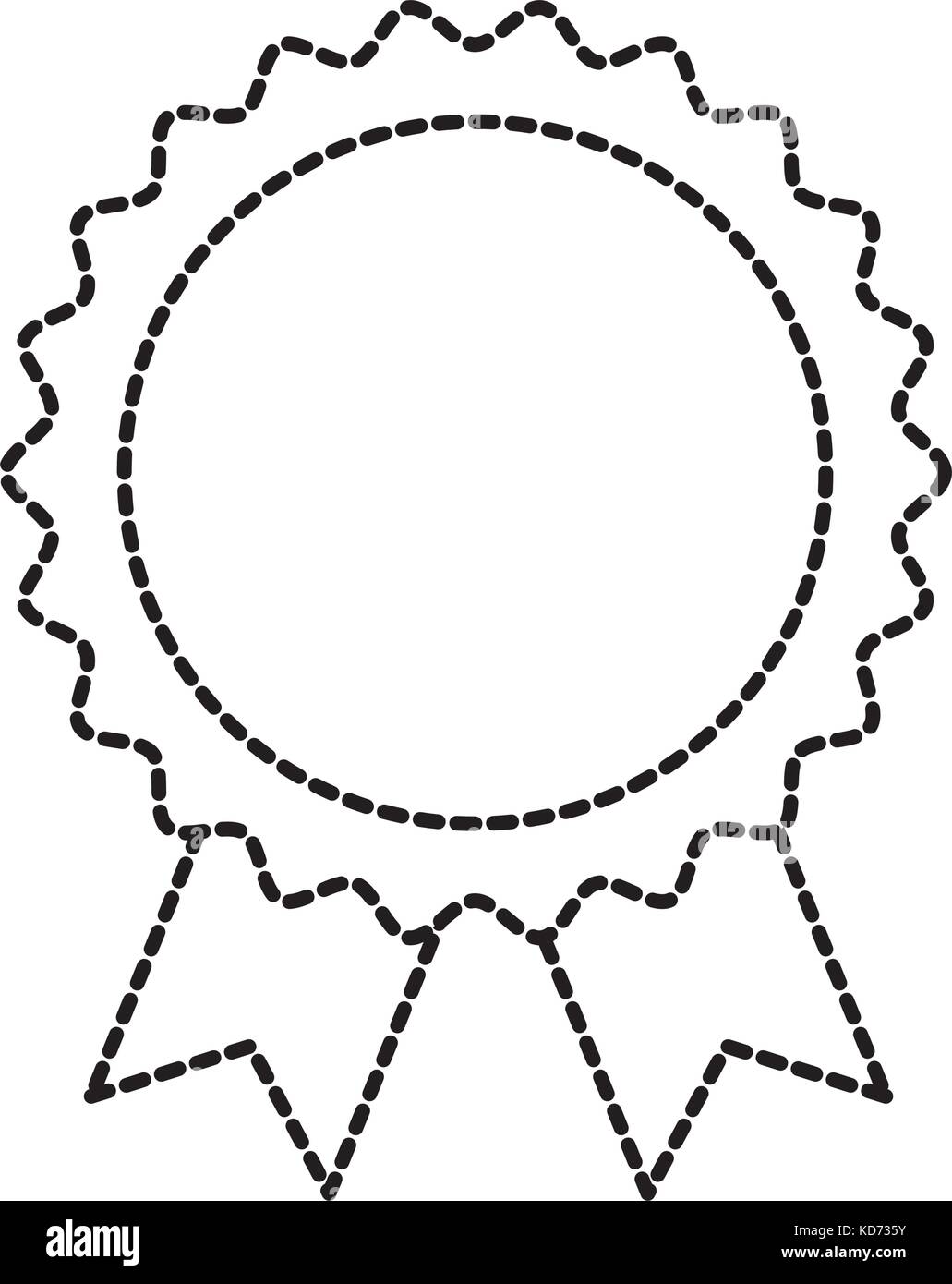 Rosette ribbon isolated Black and White Stock Photos & Images - Alamy